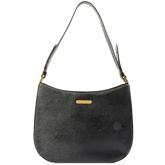 Burberry | Bags | Burberry Logo Plate Shoulder Bag Black | Poshmark